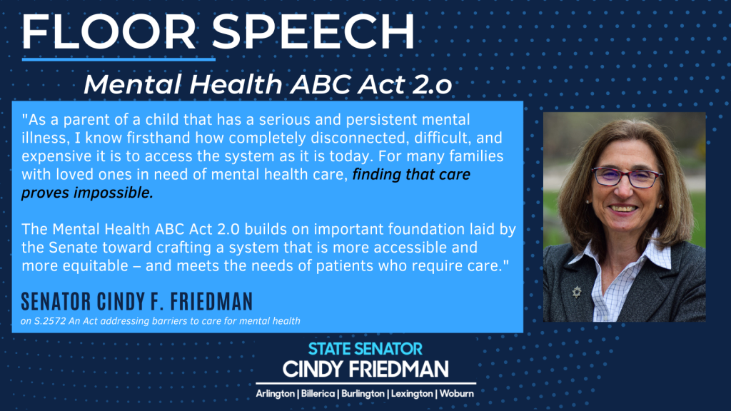 Mental Health ABC Act 2.0: Addressing Barriers to Care - Senator Cindy ...